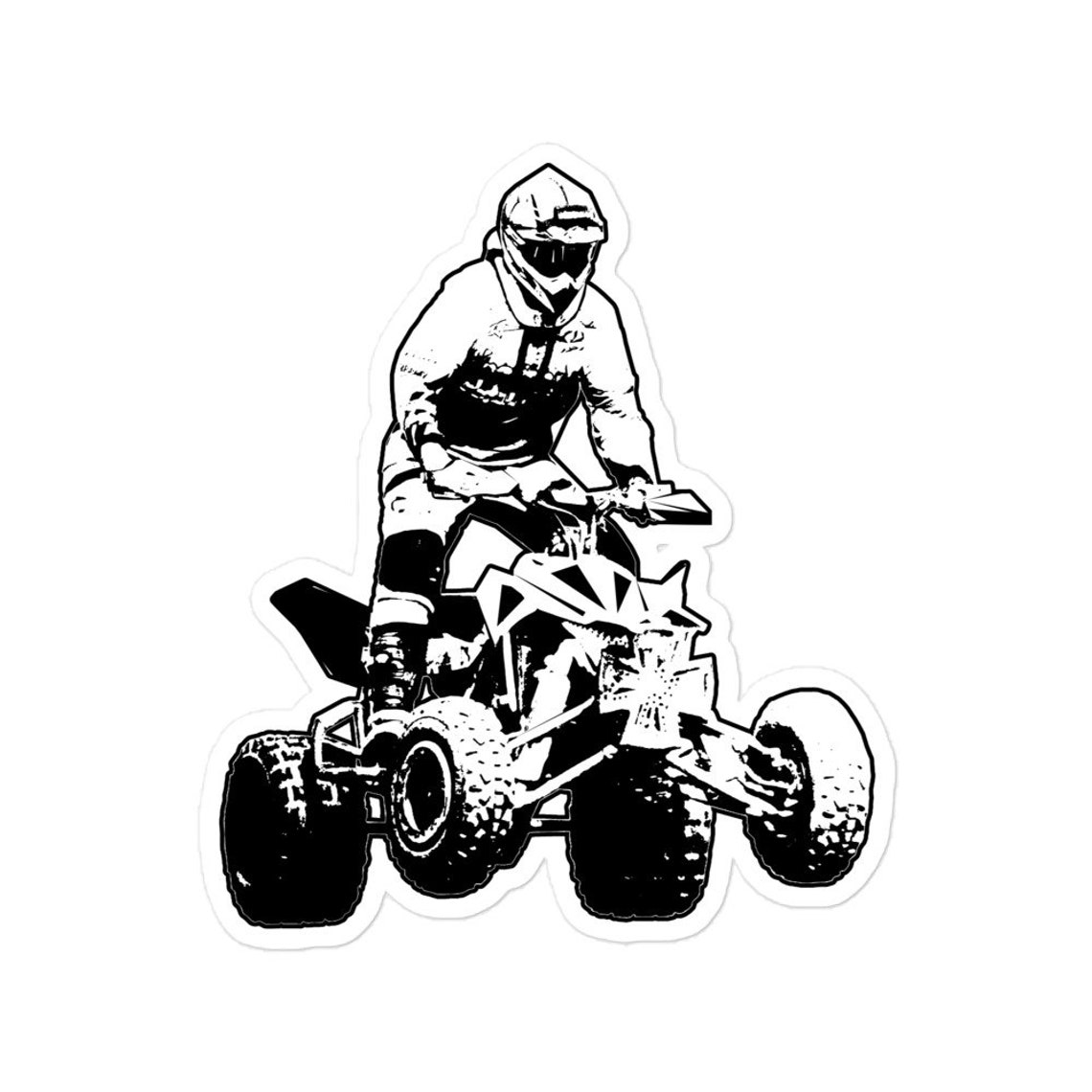 Four Wheeler Sticker ATV Sticker Quad Bike Four Wheeler 4 - Etsy