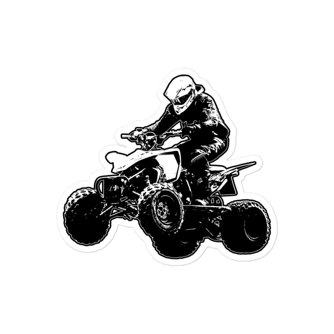 Four Wheeler Sticker, ATV Sticker, Quad Bike, Four Wheeler, 4 Wheeler ...