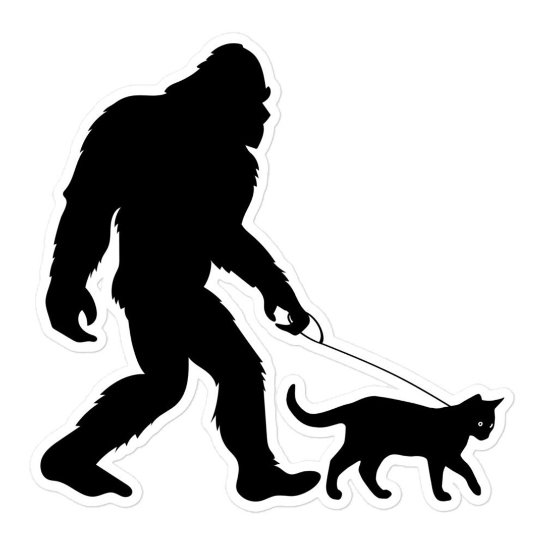 Bigfoot Walking Cat, Sasquatch Walking Cat, Funny Bigfoot, Funny ...