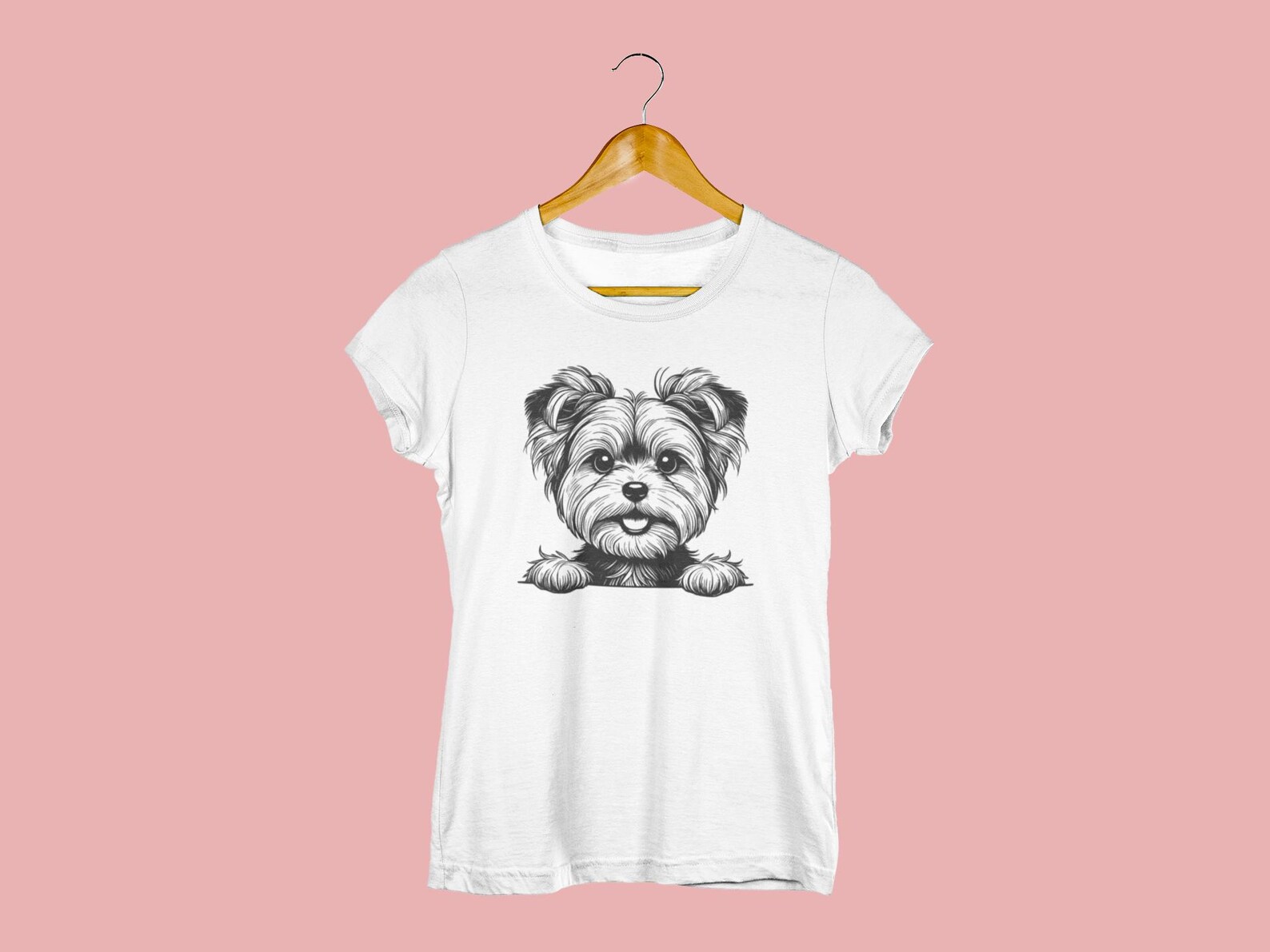 Peeking Yorkshire Terrier Png, Yorkie Png Design, Yorkie Png, Yorkshire ...