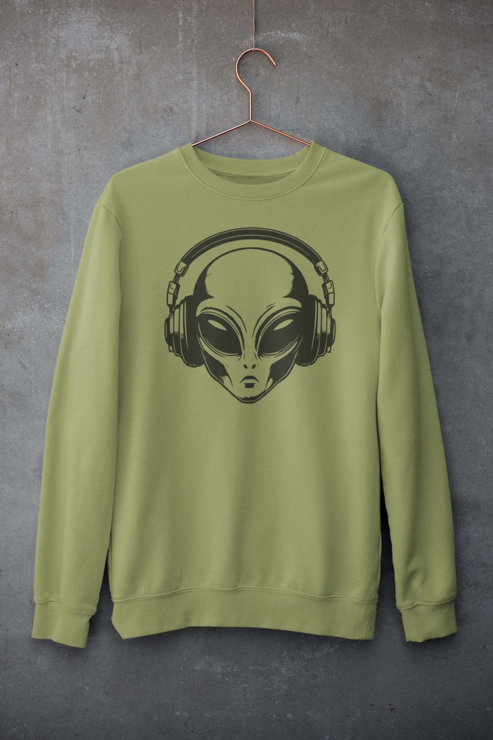 Alien With Headphones, Alien Png File, Alien Download, Instant Download ...