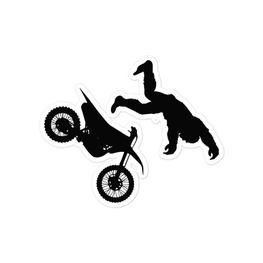Funny Bigfoot Falling off Dirt Bike, Bigfoot Motocross, Big Foot ...