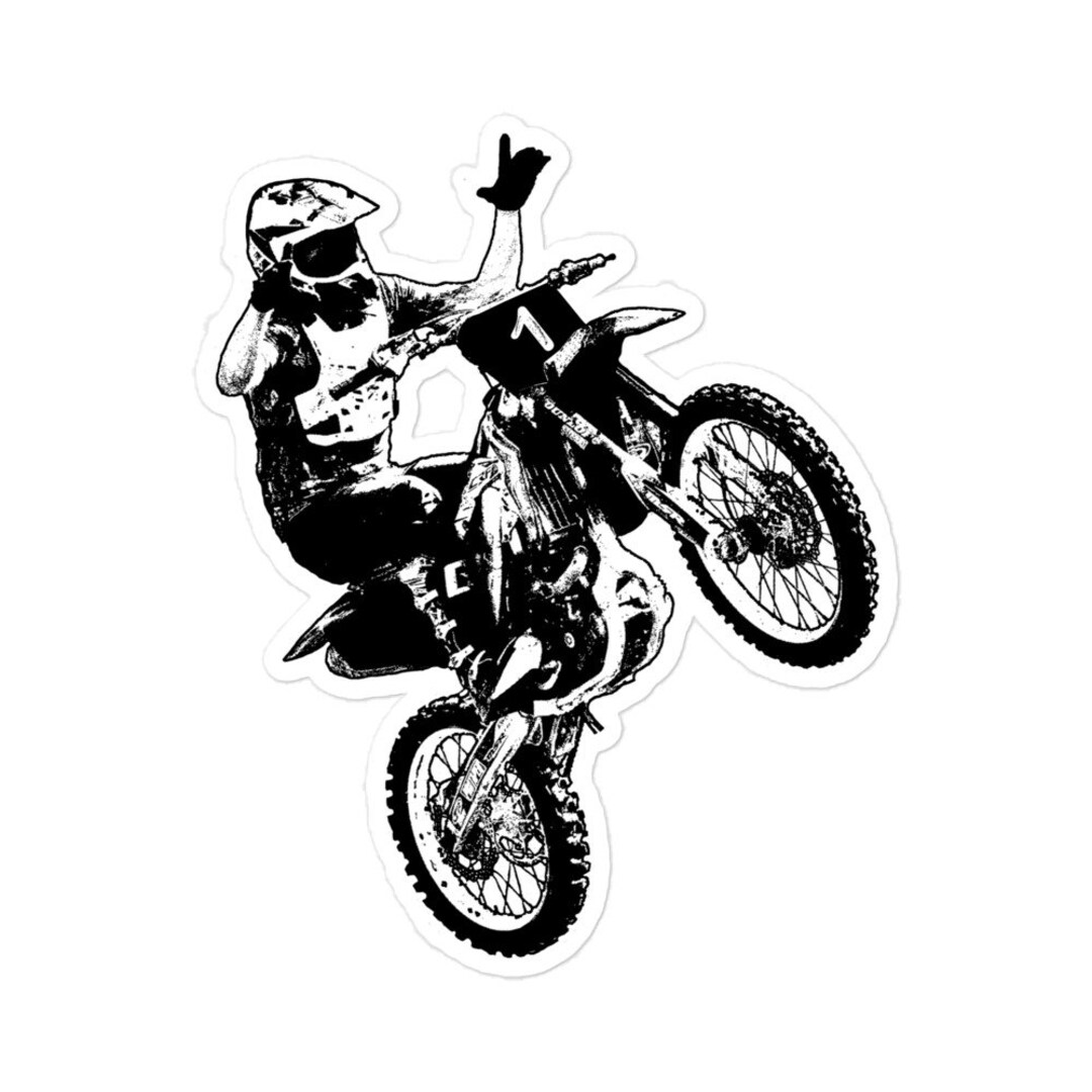 Dirtbike Sticker, Dirt Bike, Dirt Bike Sticker, Motocross, Motocross ...