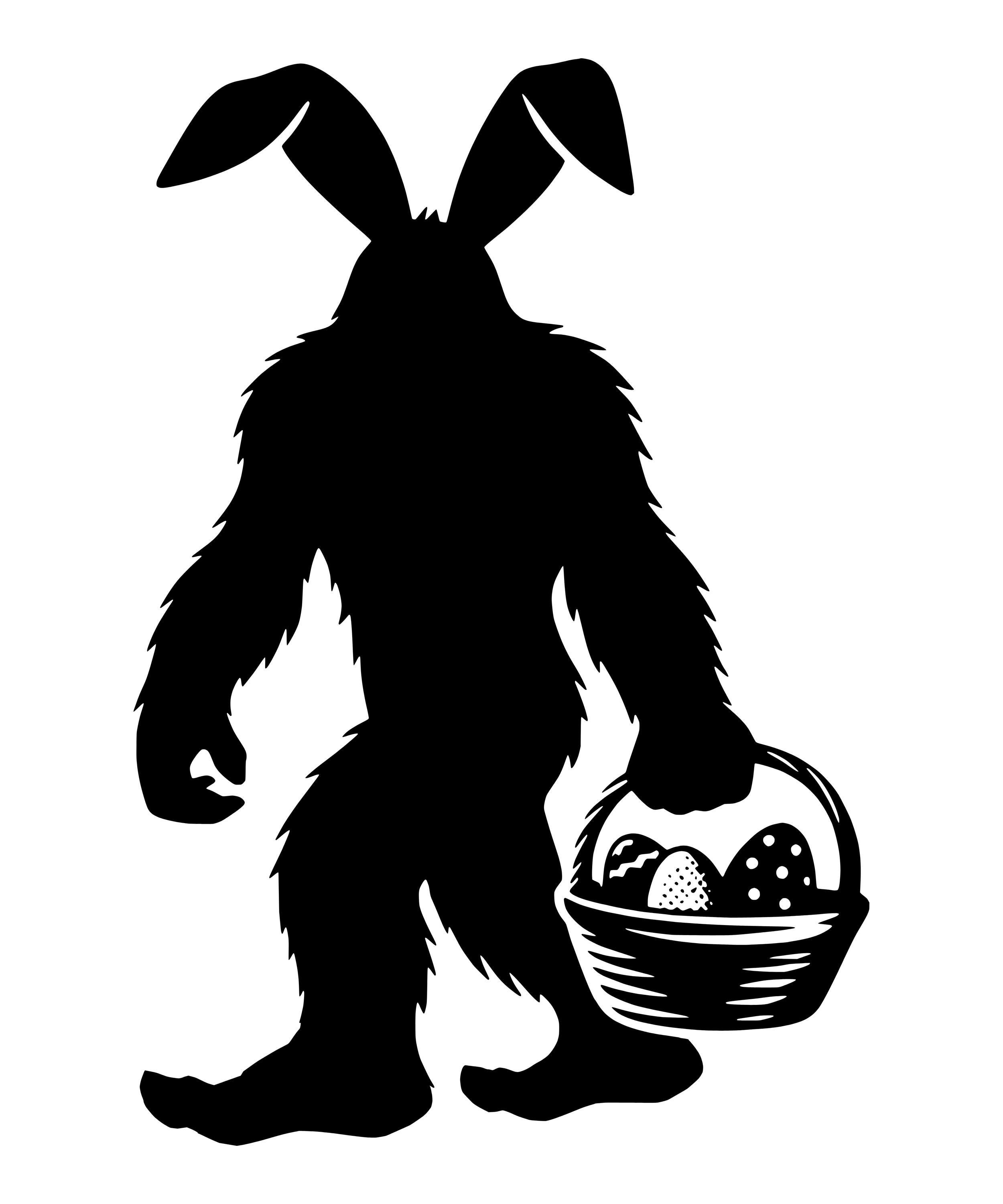 Easter Bigfoot Png, Easter Png, Sasquatch Png, Bigfoot Png Download ...