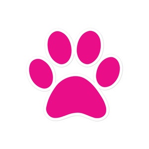 Paw Print Sticker, Paw Print, Pet Paw Print, Pet Lover, Pet Lovers, Pet ...