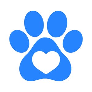 Blue Paw Heart Png, Paw Png, Png Paw, Dog Paw Png, Instant Download ...