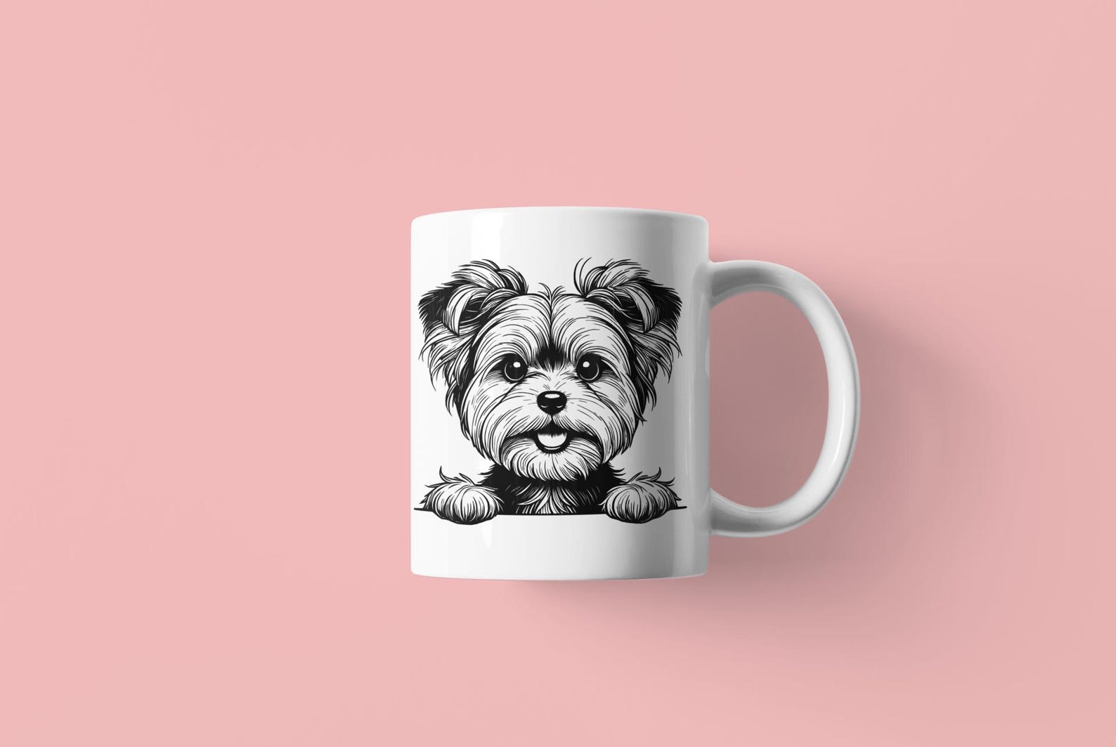 Peeking Yorkshire Terrier Png, Yorkie Png Design, Yorkie Png, Yorkshire ...