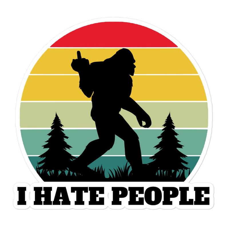 Bigfoot Middle Finger, Sasquatch Middle Finger, Funny Bigfoot, Funny ...