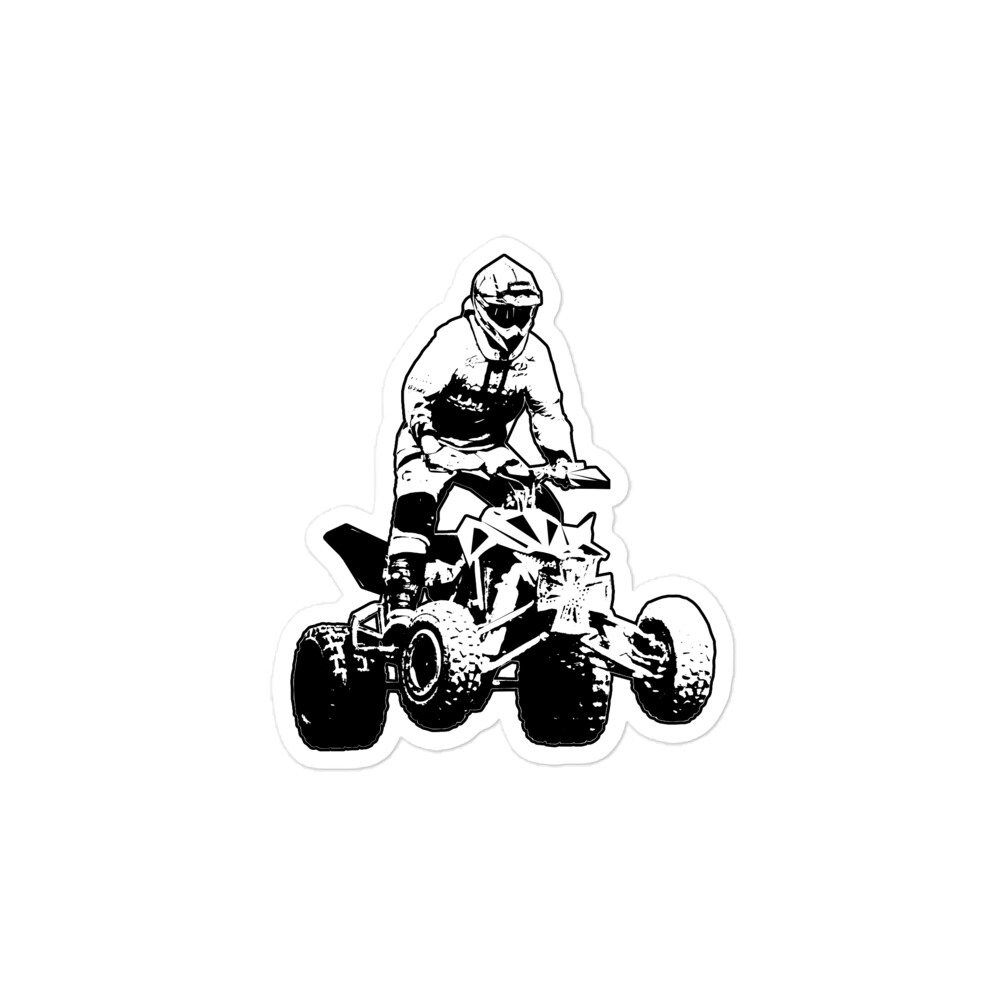 Four Wheeler Sticker, ATV Sticker, Quad Bike, Four Wheeler, 4 Wheeler ...