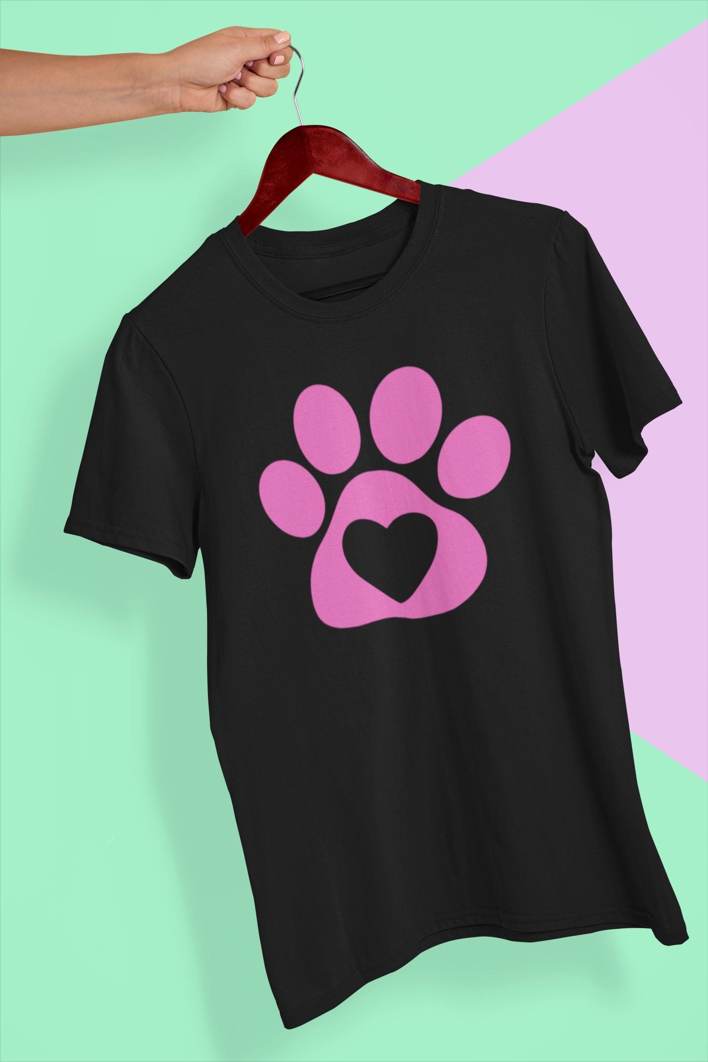 Pink Paw Heart Png, Paw Png, Png Paw, Dog Paw Png, Instant Download ...