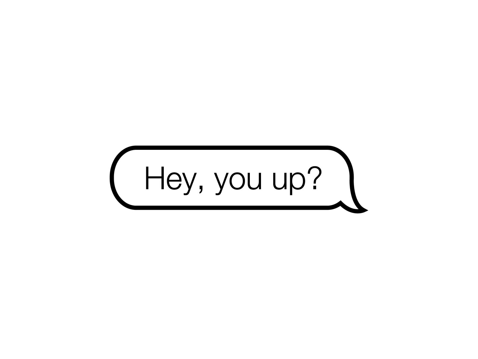 Hey You Up text message decal | Etsy