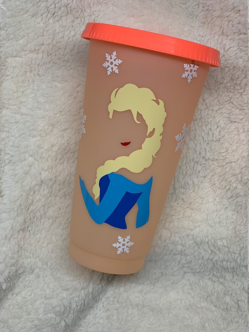 Elsa Cup Frozen Cup Disney Princess Cup Starbucks Cup | Etsy