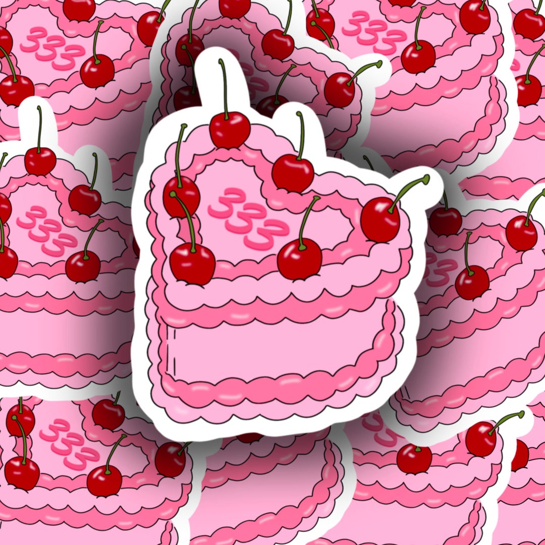 Angel Cake Sticker | Angel Numbers | Y2K Sticker | Vintage Cake | 2024 ...