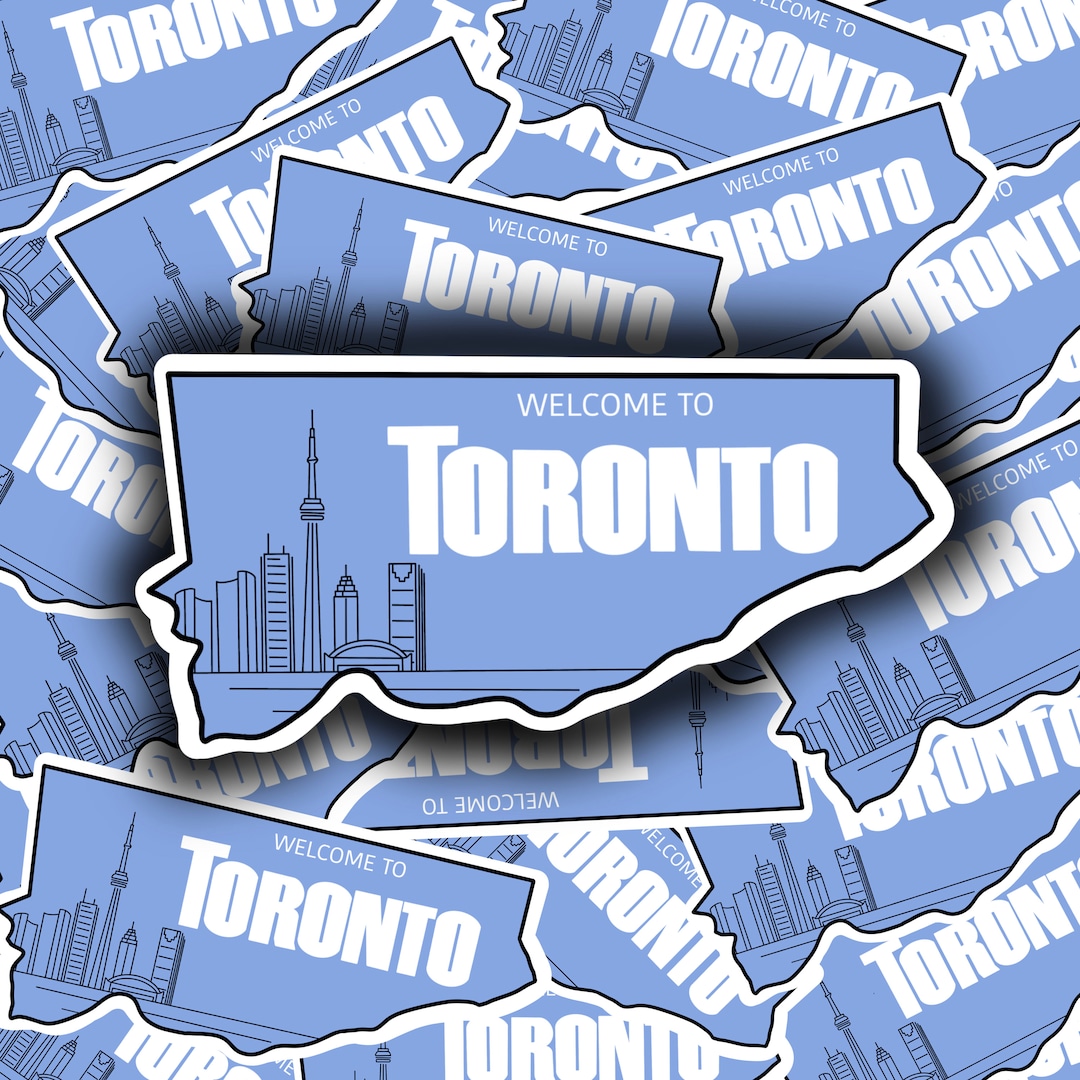 Toronto Sticker | Skyline Sticker | Canada | Made in Canada - Etsy