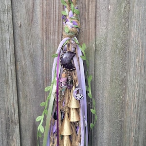 Witches Bells, Lavender Moon Witch Bells: Amethyst Crystal, Wiccan Home ...