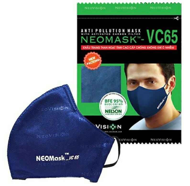 Neomask Navy VC65 4 Layers Facemask, Reusable Washable, Activated ...