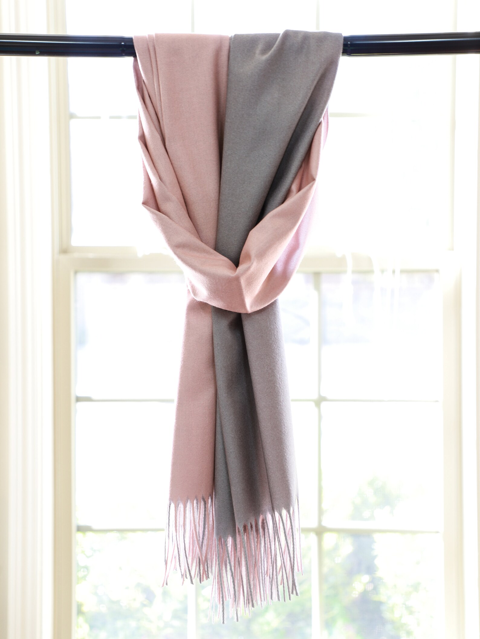 Double Sided 2 Tone Reversible Scarf for Women | Warm Winter Scarf ...