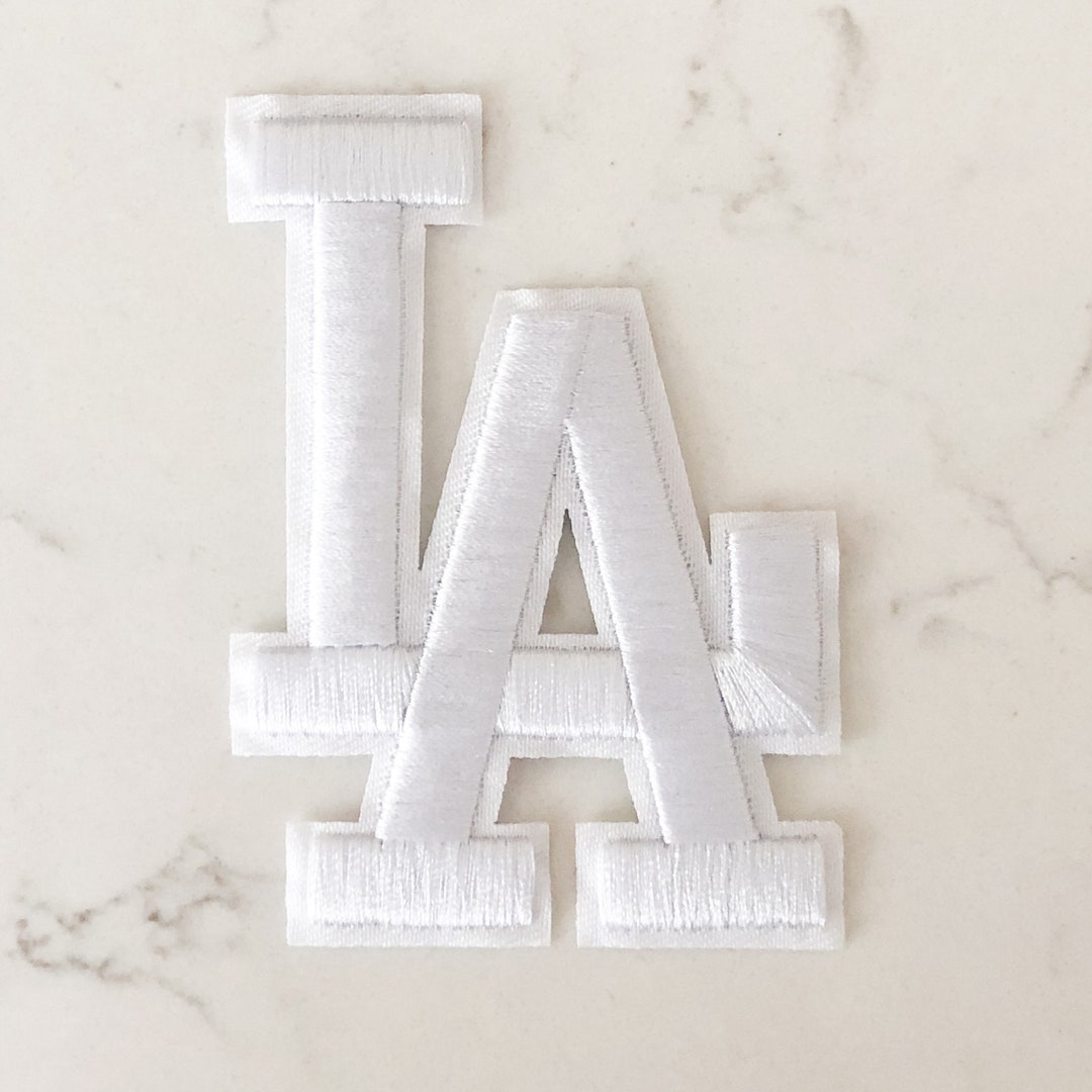 Los Angeles Dodgers L.A. Letters White Jersey Patch Iron On - Etsy