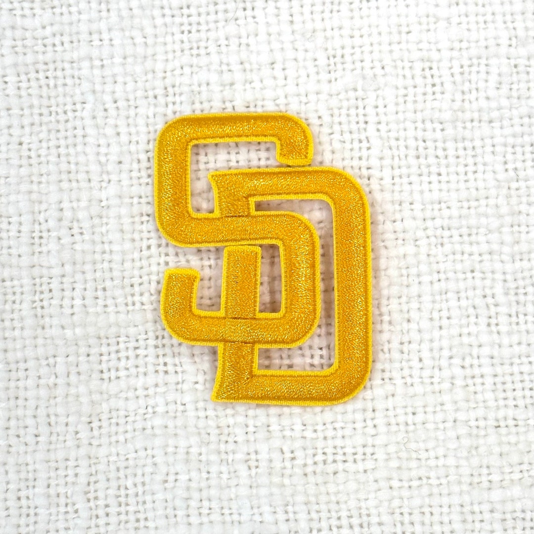 San Diego Padres Mini SD Letters Yellow Gold Jersey Patch Iron or Sew ...