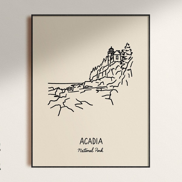 Acadia Print - Etsy