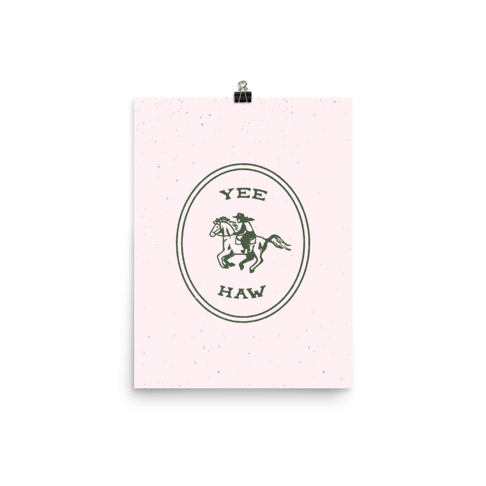 Yee-haw Pink Poster Art Print, Unframed - Etsy