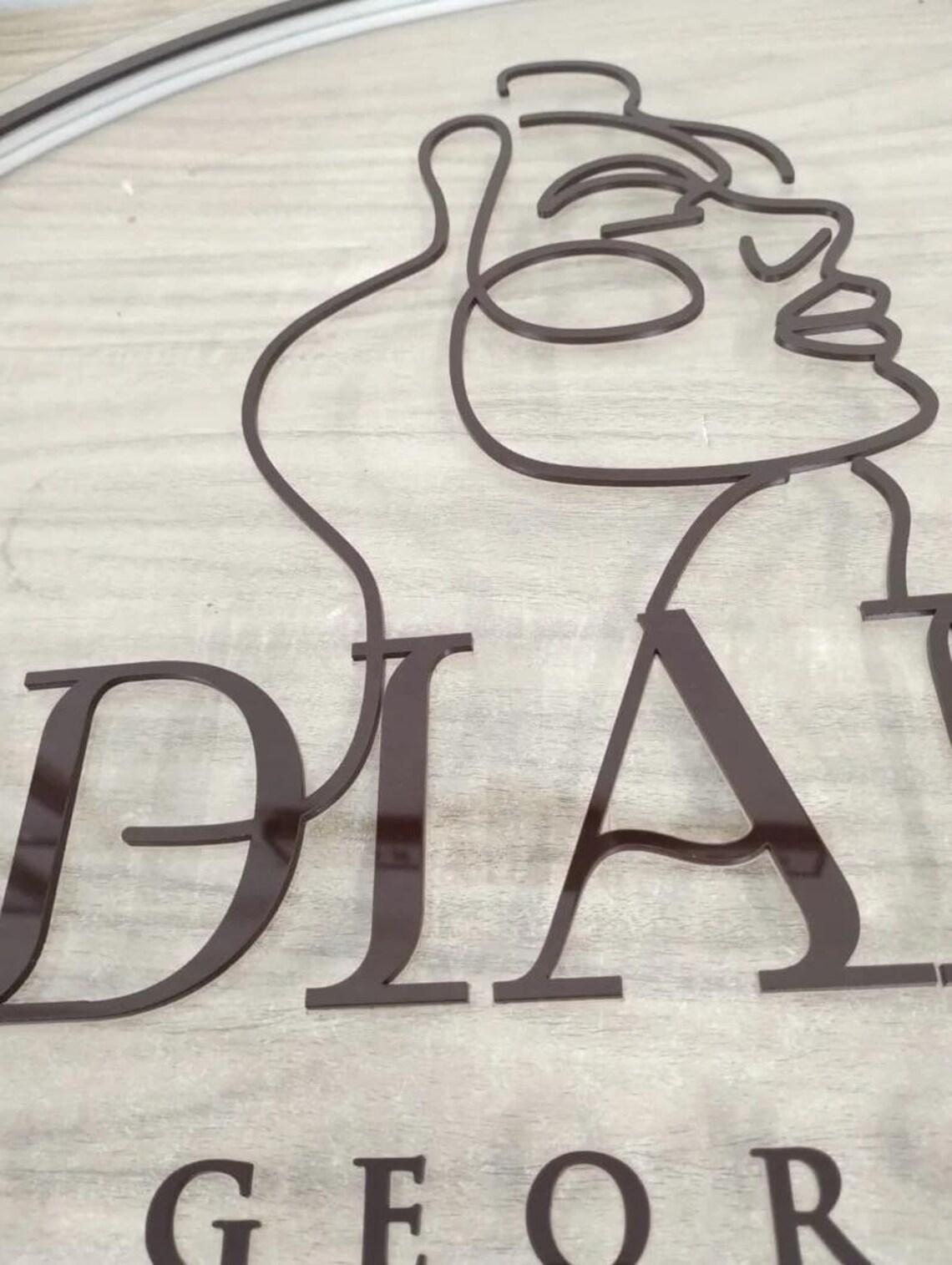 Custom Backlit Acrylic Sign Acrylic Logo Sign LED Business Sign Salon ...