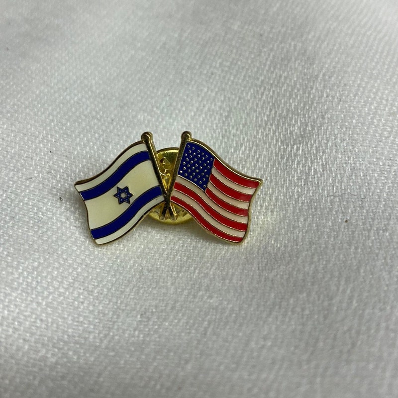 American Flag and Israeli Flag Lapel Pin - Etsy