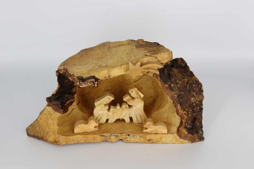Cave Nativity From Bethlehem, Made of Olive Wood! (A) - Etsy