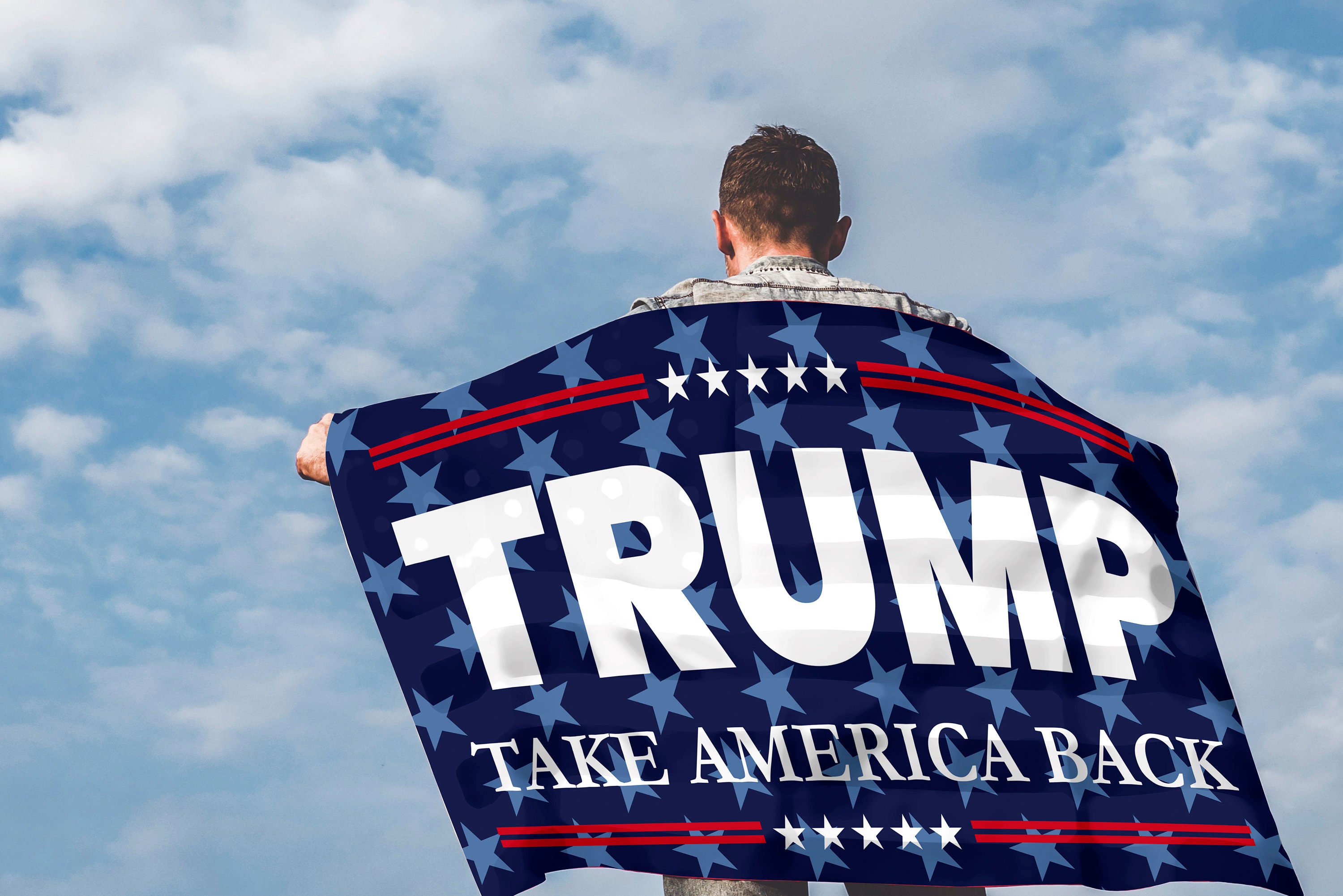 Trump Flag: Take America Back Patriotic 3x5 Ft - Etsy