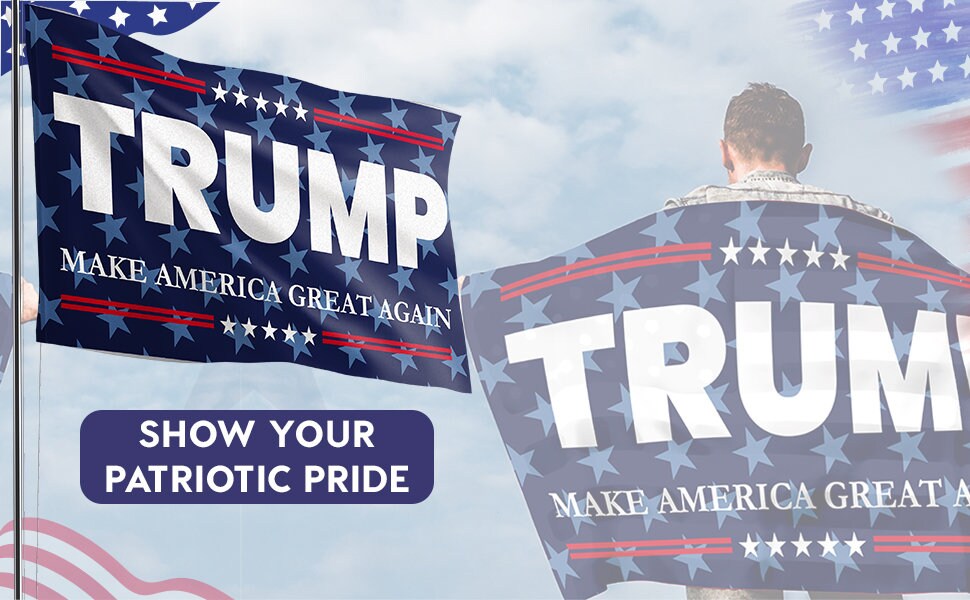 Donald Trump Flags 2024, Re-elect Trump 2020- 2024, Mage America Great ...
