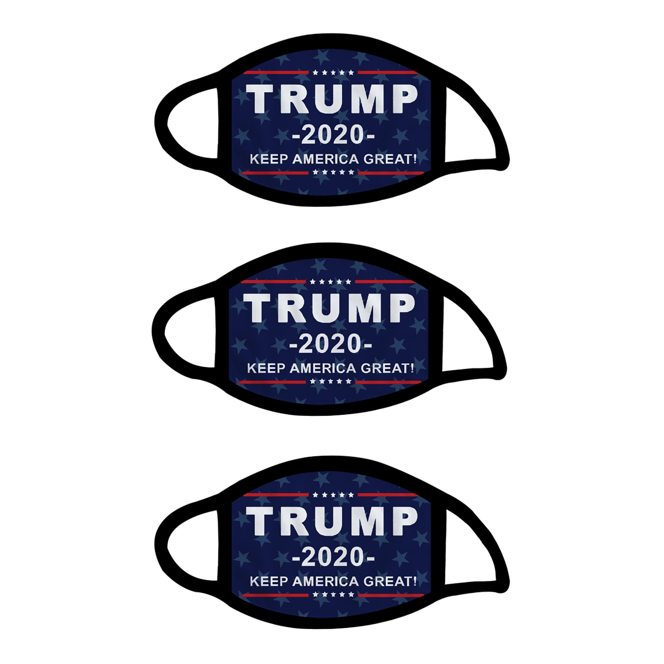 DONALD TRUMP Face MASK 3 Pack Blue Face Mask Trump Keep - Etsy