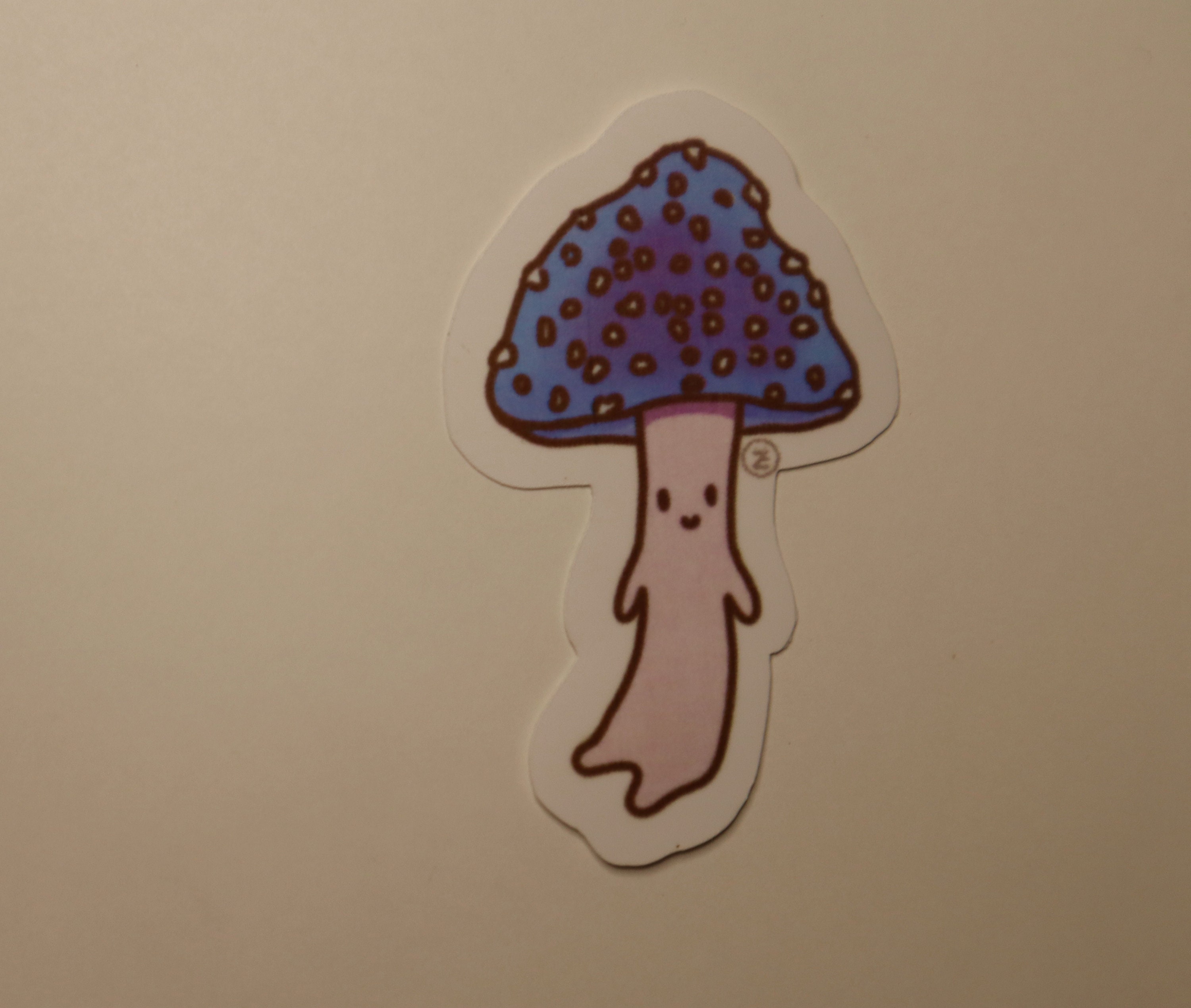 Cute Mushroom Sticker Wooly Neptune - Etsy