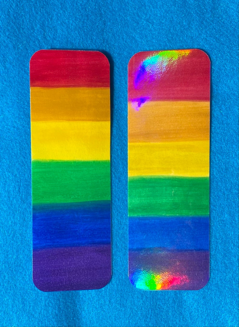 Lgbt Rainbow Pride Flag Bookmark - Etsy