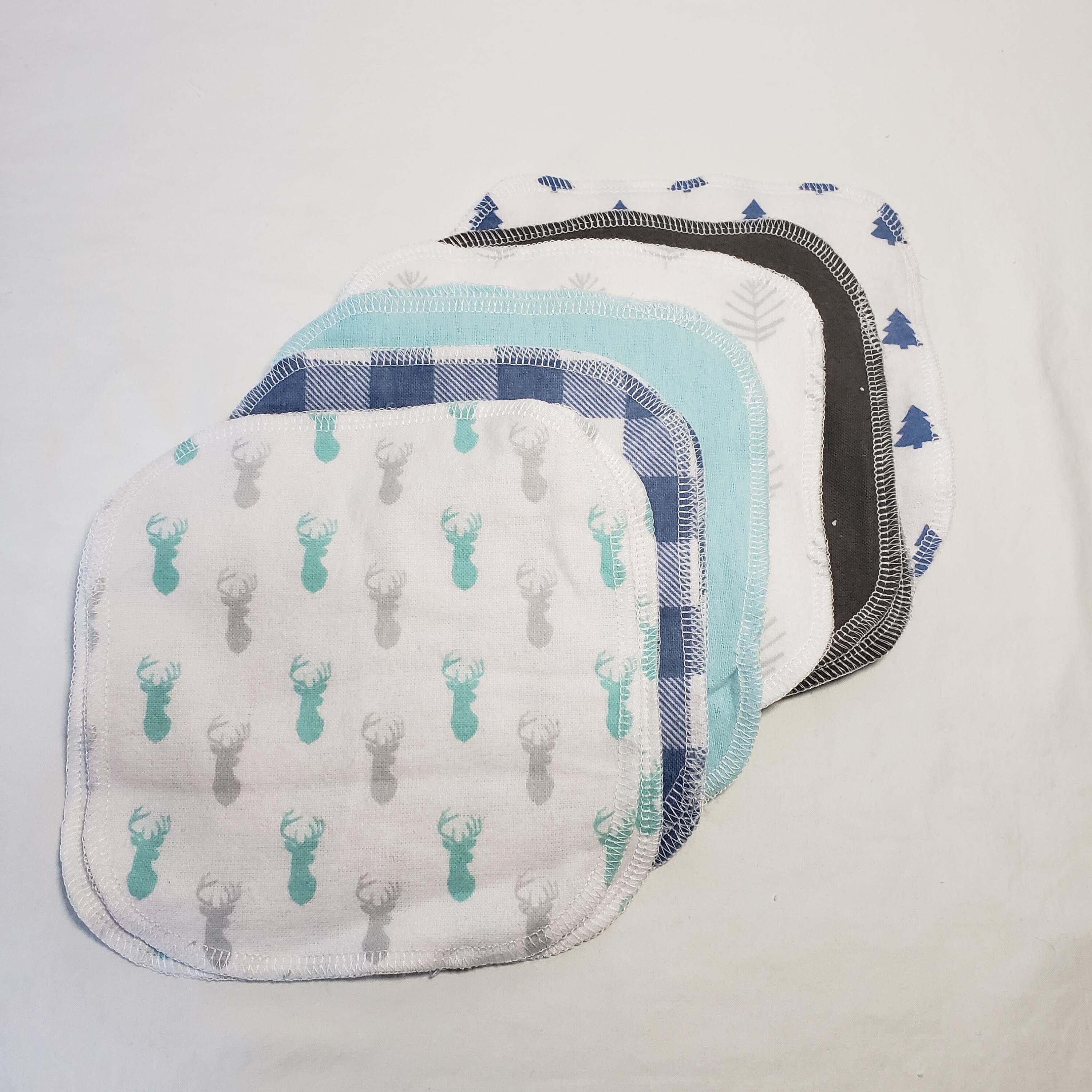 Reusable Cloth Wipes 7 x 7 100% Cotton Flannel | Etsy