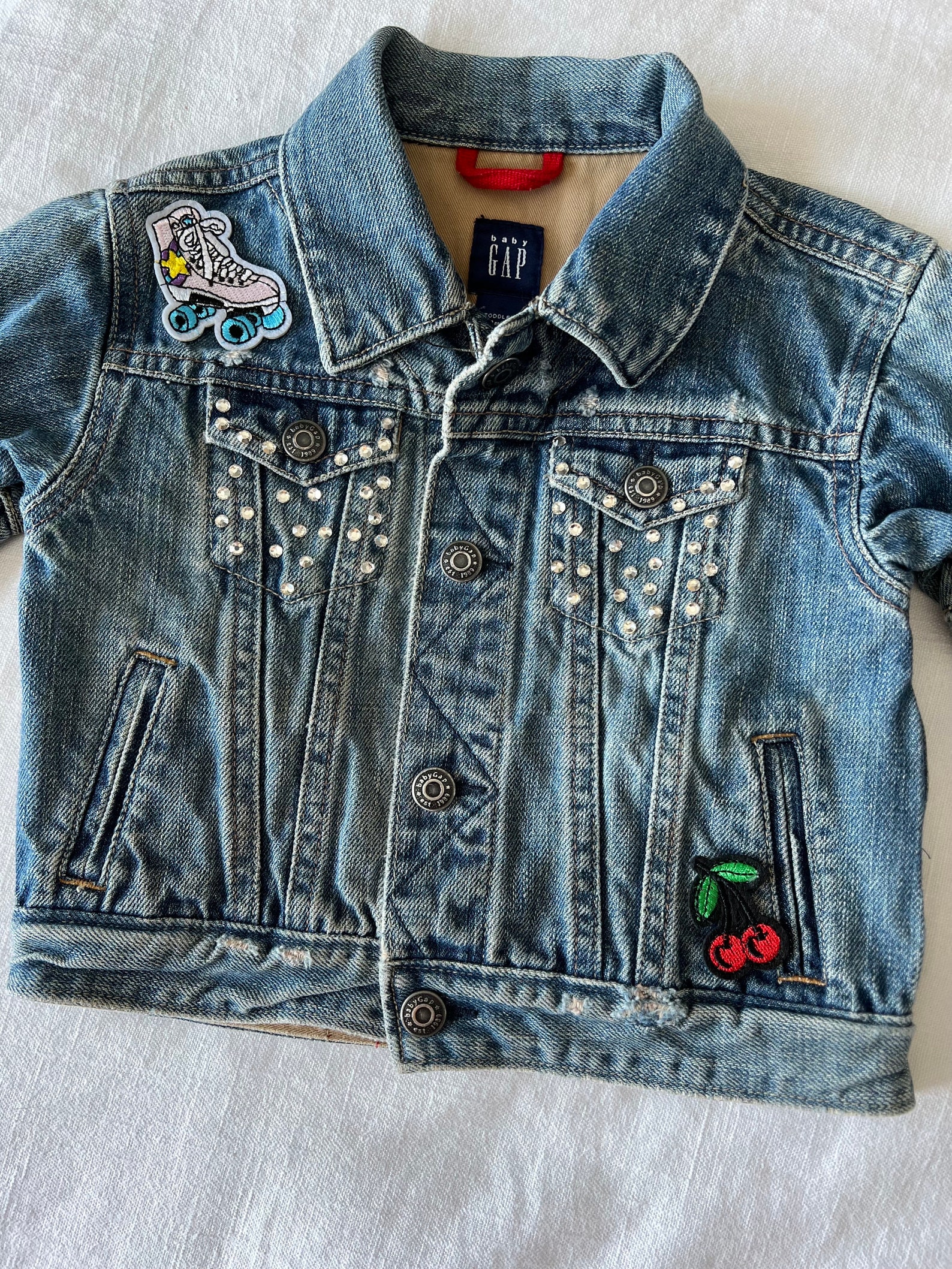 Rhinestone Custom Jacket, Rhinestone Denim Jacket, Girl Rhinestone ...