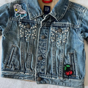 Rhinestone Custom Jacket, Rhinestone Denim Jacket, Girl Rhinestone ...