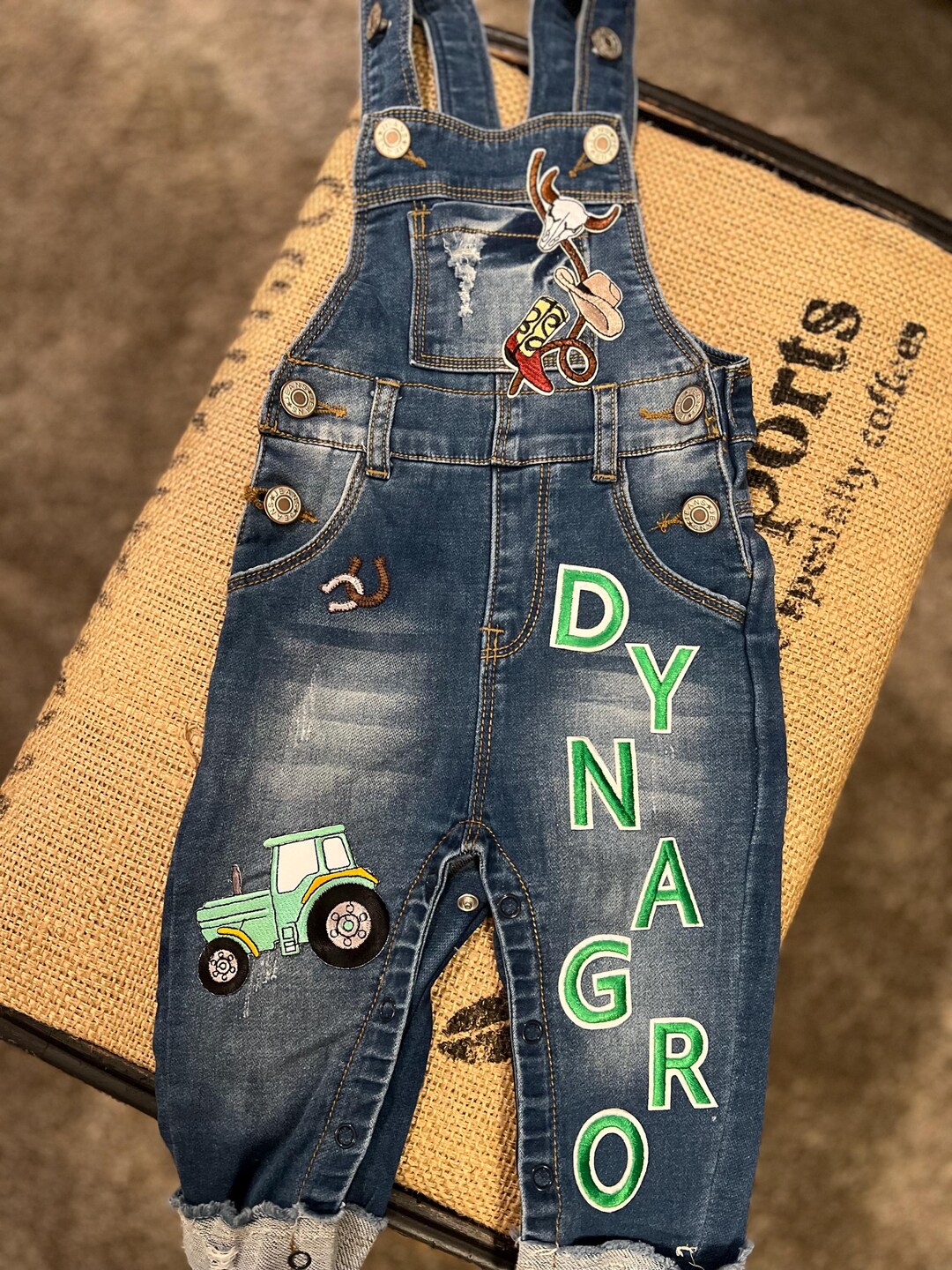 Personalized Overalls, Cowboy Overalls, Western Overalls, Custom Denim ...