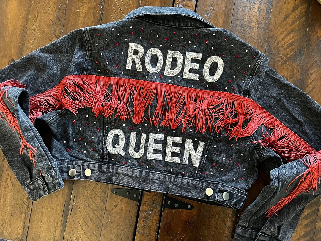 Rodeo,rodeo Queen,fringe Jacket,country Jacket,black Jean Jacket ...