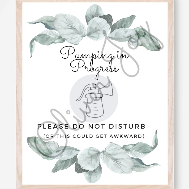 Pumping in Progress Sign - Etsy