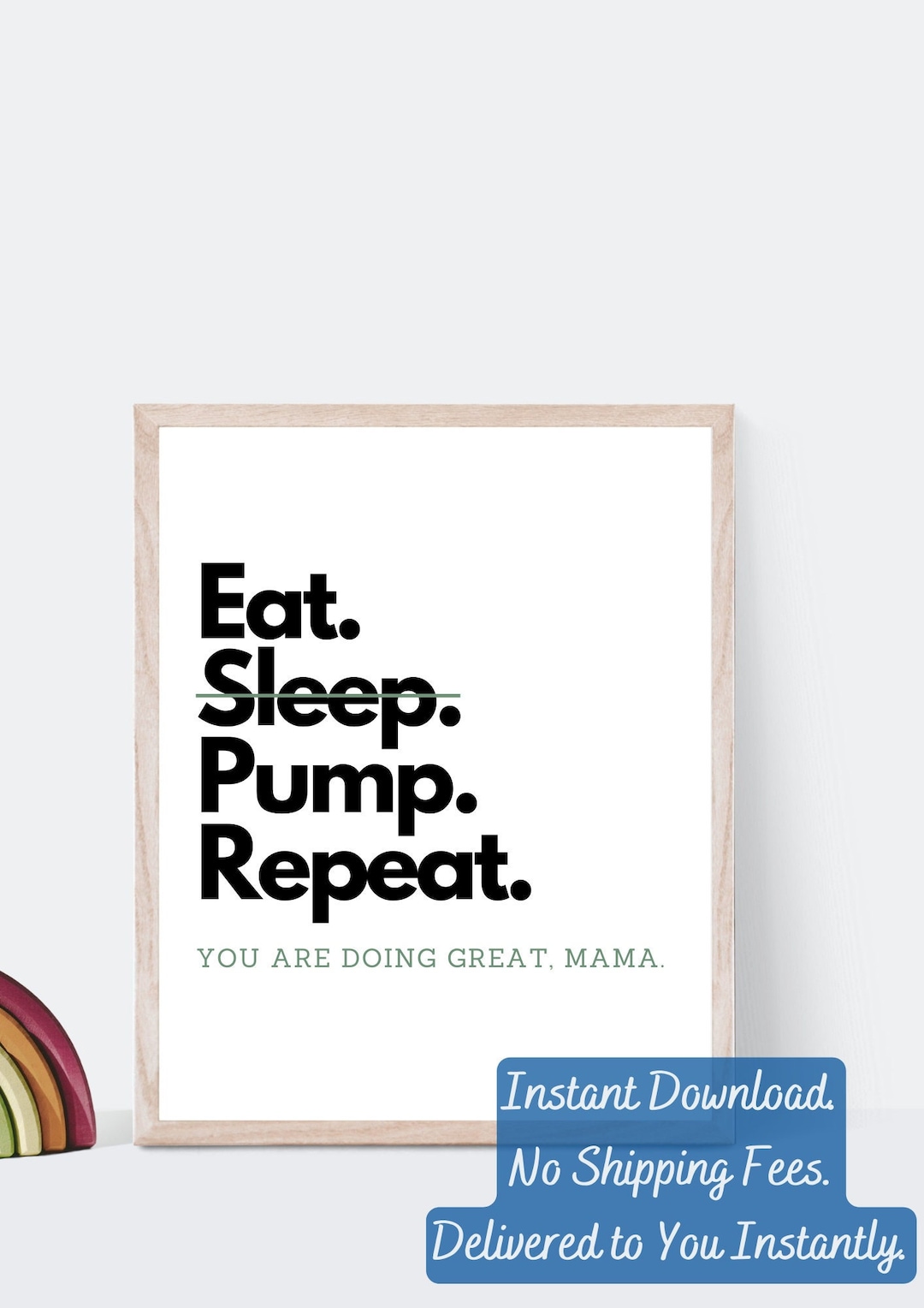 Milk Pumping Sign, Eat Sleep Pump Repeat, Pumping Sign for Work ...