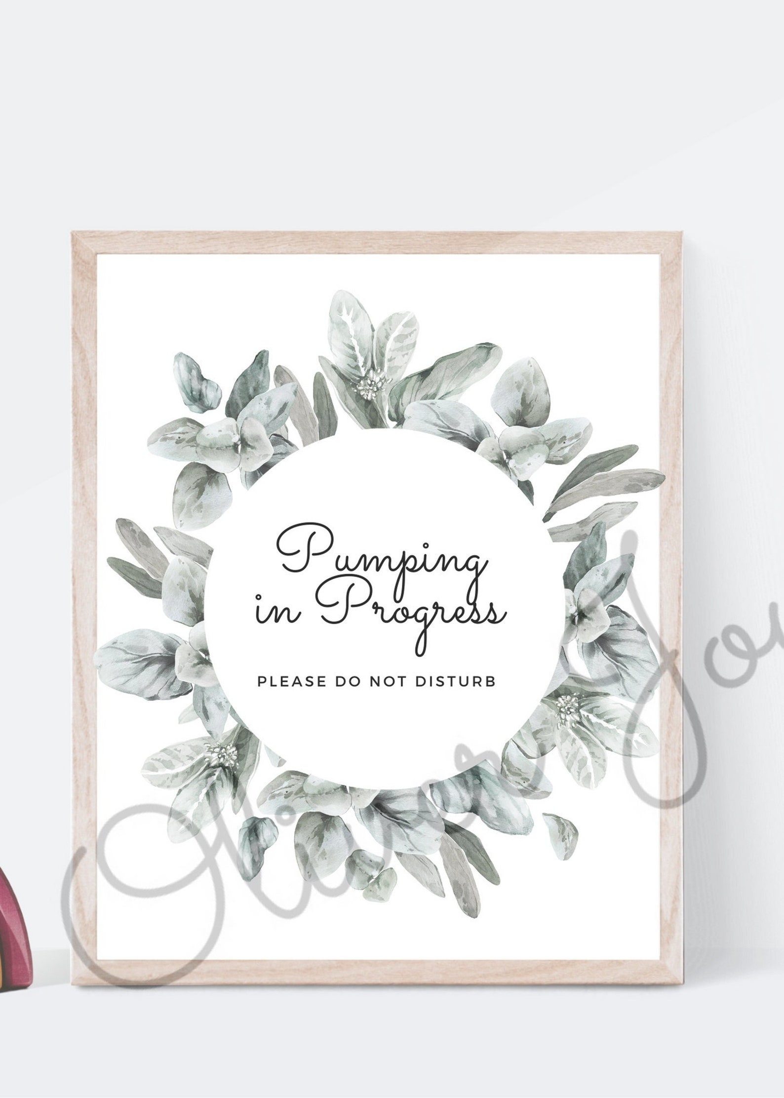 Pumping Sign for Door, Lactation Room Sign, Floral Décor, Inspirational ...