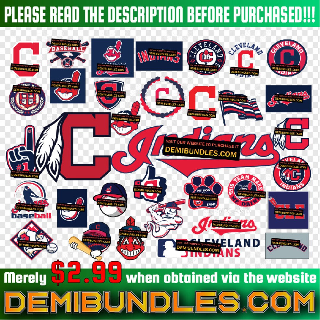 Cleveland-indians, Baseball Team Svg, Cleveland-indians Svg, M L B Svg ...
