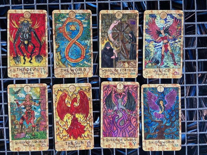 Mythic Tarot Deck & Guide | Full Size Tarot Cards | 78 Cards ...