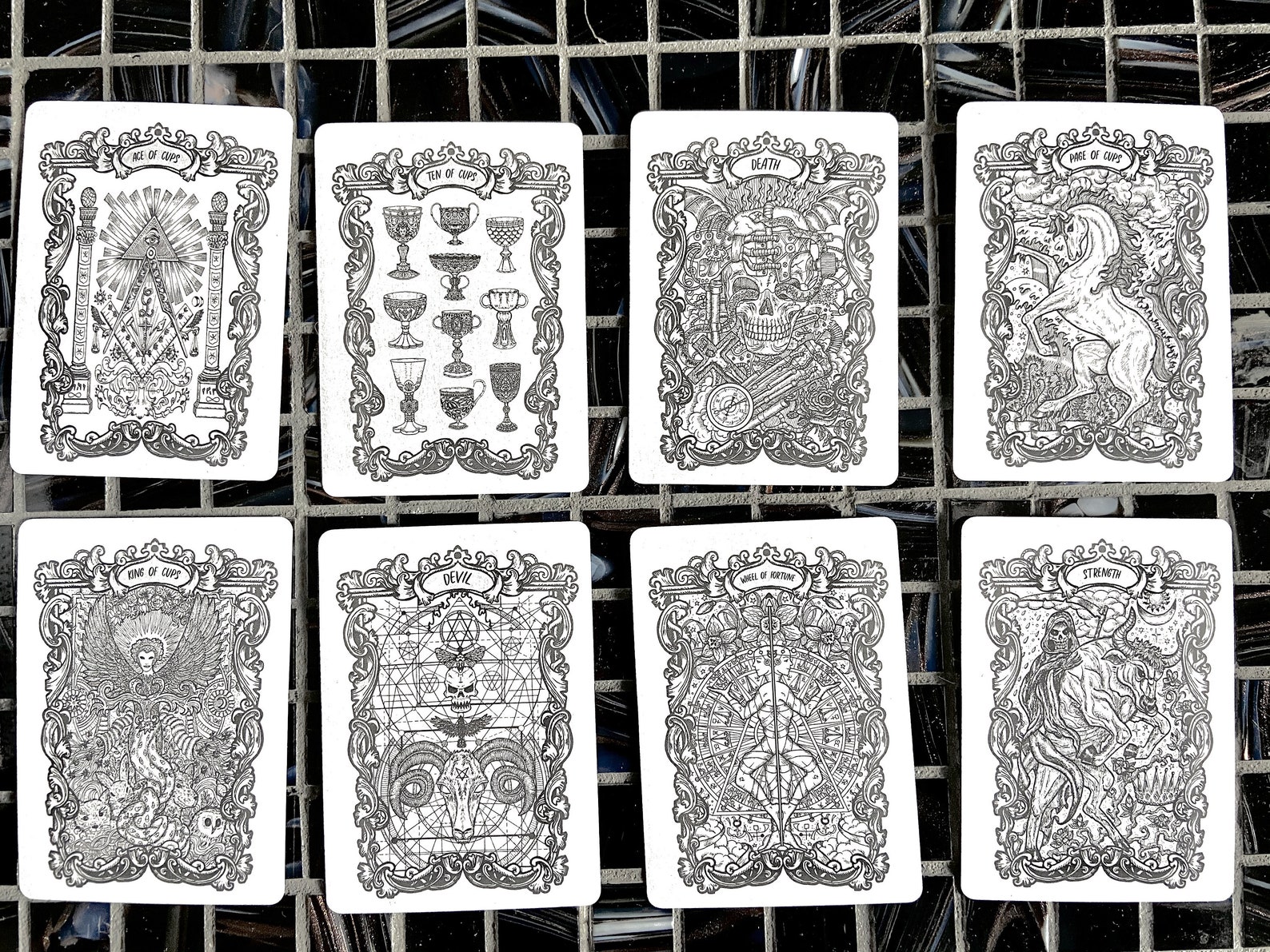 Magic Gate Tarot Deck and Guidebook 3.5 by 2.5 Occult Imagery 78 Cards ...