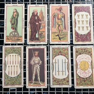 Grand Etteilla Tarot Deck Trois & Guide | Oversized, Tarot Egyptien ...