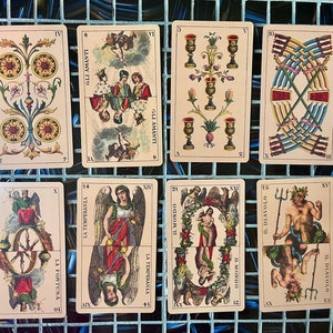 Tarot Della Rocca & Guide Italian Tarot Tarot Milanese for Divination ...