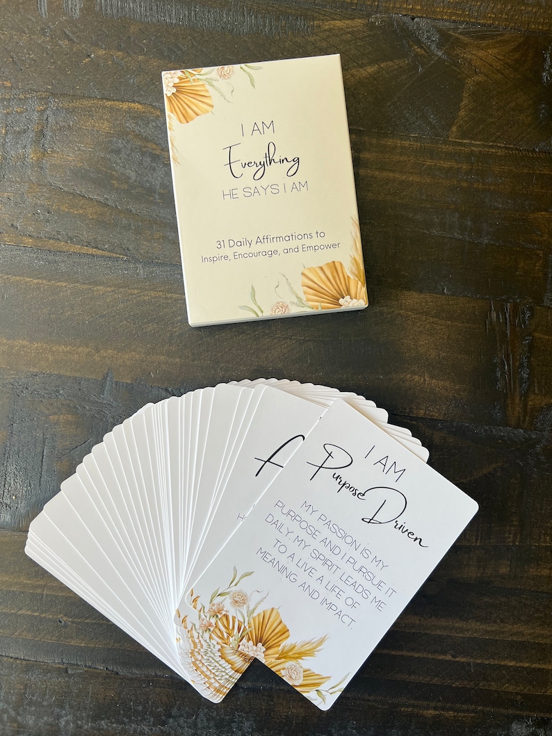 Bible Affirmation Cards Scripture Cards Empowering - Etsy