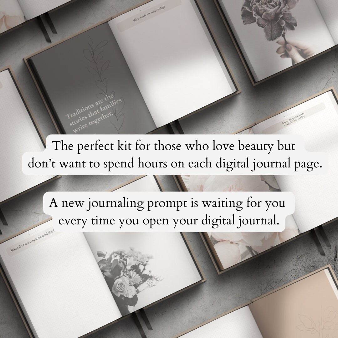 Undated Realistic Pink Digital Journal Dotted Bullet Journal Aesthetic ...