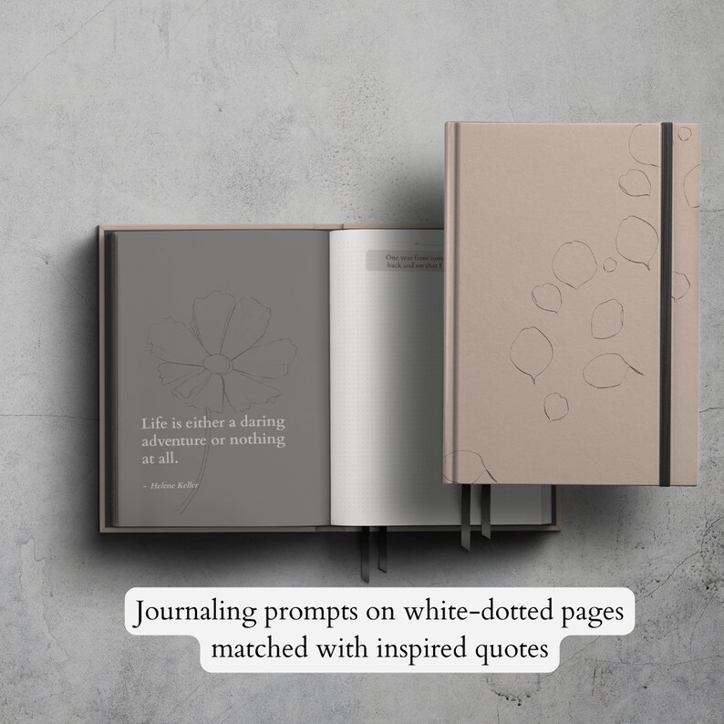 Undated Realistic Pink Digital Journal Dotted Bullet Journal Aesthetic ...