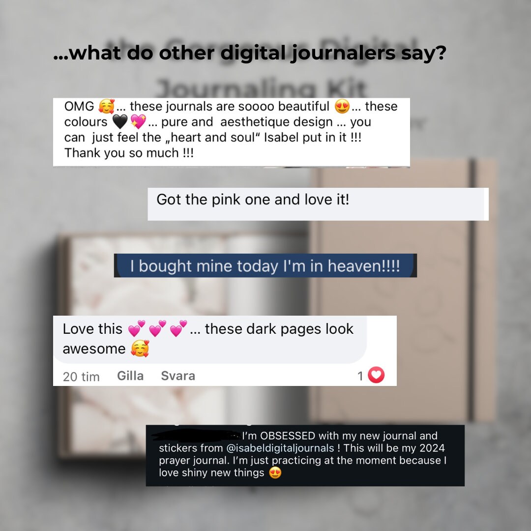 Undated Realistic Pink Digital Journal Dotted Bullet Journal Aesthetic ...